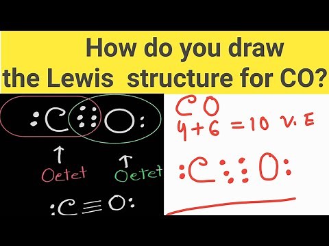 How do you draw the Lewis structure for CO (Carbon monoxide)?||Write the Lewis dot structure of CO