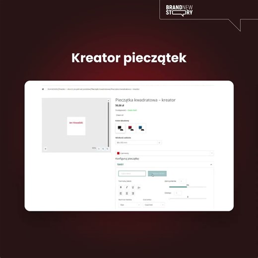 Kreator pieczątek Printilo