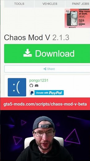 350+ Crazy GTA5 Mod Effects Controlled by TikTok LIVE! (Chaos Mod V TikFinity Tutorial)