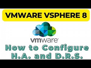 How to configure HA and DRS using VMware vSphere 8.0 step by step guide .