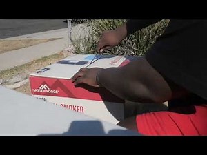 Master forge smoker unboxing and first use