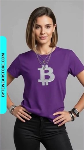 Bitcoin Logo Unisex Heavyweight Cotton T-Shirt - Cryptocurrency Fan Tee - 4 Colors #shorts