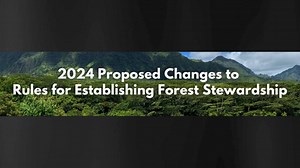 State seeks input on proposed changes to forest stewardship program rules | Big Island Now