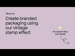 HOW TO: Create the stamp look effect on packaging