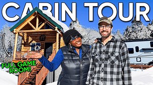 1.8K views · 67 reactions | We lived in this Snowy Cabin in the Woods. Wait til you see the game room.. 朗 #rvlife #rvliving #rving #utah | Turn It Up World | Facebook