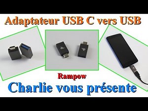 Adaptateur USB C vers USB Rampow pour OTG, MacBook, Nexus, OnePlus, Samsung