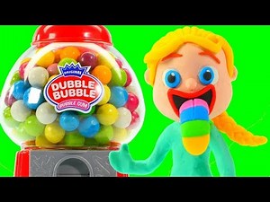 FROZEN ELSA, HULK & THE GUMBALL MACHINE ❤ Superhero Babies Play Doh Cartoons For Kids