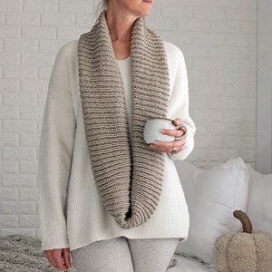 Self-Care Infinity Scarf Knitting Pattern
