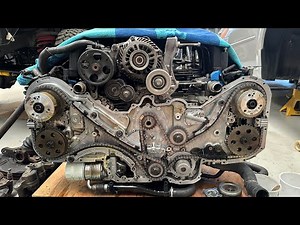 Subaru EZ30R timing chain and water pump replacement due to excessive noise