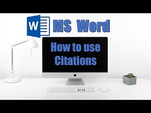How to USE and INSERT Citations