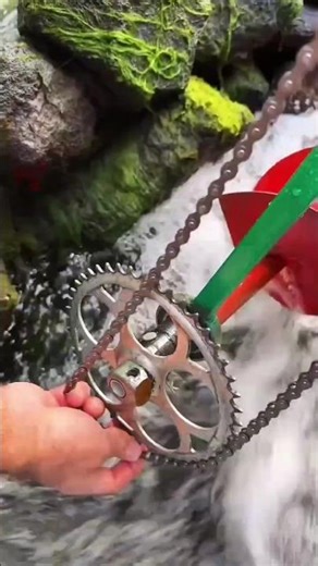 DIY Water Wave Electricity Generator: Build Your Own DC Generator from Currents! #shorts #generator