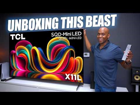 85” TCL X11L SQD Mini LED TV Arrived | Unboxing the Beast