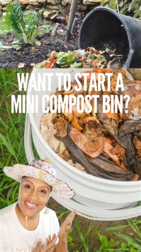 3.2K views · 100 reactions | Want to start a mini compost bin? Watch this! Amazon storefront link https://amzn.to/46LkenI | Gardening With Mel | Facebook
