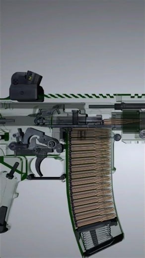 HK 416 Gun Working Explained | Educational Video #shorts