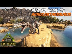 How to tame an Acrocanthosaurus in ARK Survival Evolved #acrocanthosaurus #ark #arksurvivalevolved