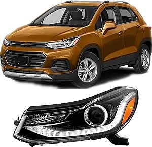 labwork Headlight Assembly Replacement for Chevy Trax 2017-2022 w/DRL Projector Headlamp for Driver Side