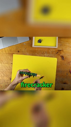 This hollow firecracker is packed with a surprise! Watch as it shoots out some seriously cool flames. So fun and a little wild! #Firecracker #Flames #Fun #Surprise #Cool | ClayClaim
