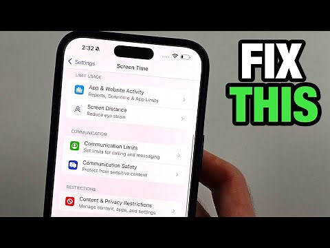 How To Fix Screen Time on iPhone iOS 18