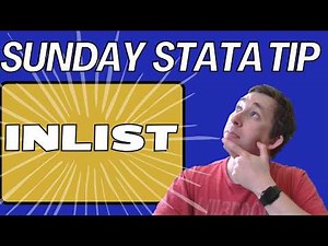 Use 2 Minutes to Add Inlist to Your Stata Toolkit