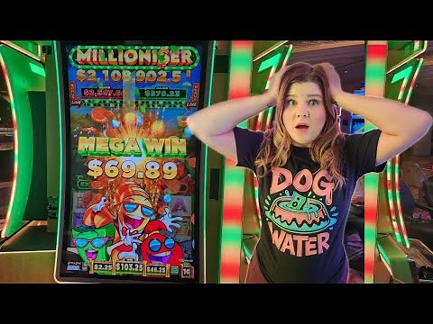 Mega Win on the NEW MILLIONISER Slot Machine in Las Vegas!