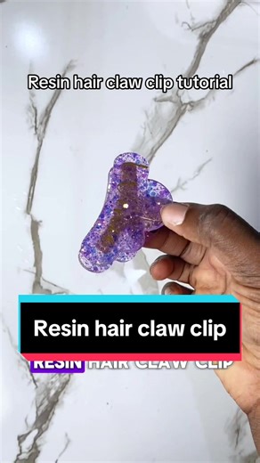 Resin Hair Claw Clip Tutorial