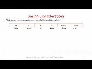 ISA تنظيم وعمارة الحاسب (الفصل الثاني 2)