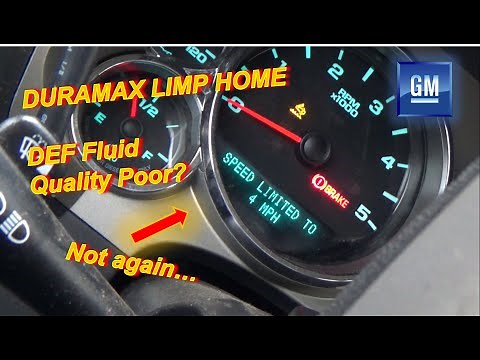 New Year....Same PROBLEMS! (GM Duramax LIMP HOME 4mph - DEF Fluid Quality Poor?)