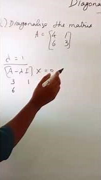 Diagonalization of 2x2 matrix