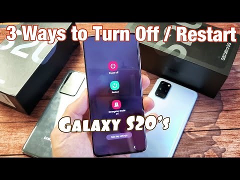 Galaxy S20 / S20+ : How to Turn Off / Power Down / Restart / Shut Off (3 Ways)