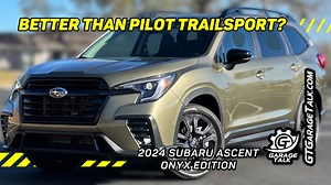 We recently sampled the most off-road capable version of Honda's Pilot three-row crossover/SUV, but my money would go to this updated Subaru of America, Inc. Ascent Onyx Edition. 2024 Subaru Ascent Onyx Edition Specs: * 2.4L Turbocharged 4-cylinder BOXER Engine * 260 Horsepower * 277 lb-ft of Torque * Honda Pilot Trailsport * 3.5L Direct Injection V6 Engine * 285 Horsepower * 262 lb-ft of Torque * Lineartronic Continuously Variable Transmission with 8-speed Manual Shift Mode * Symmetrical All-wh