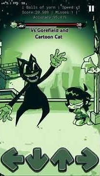 GOREFIELD FNF MOD CARTOON CAT V2 [PART2] BALLS OF YARN SONG | CREEPYPASTA #fnf #fnfmods #gorefield