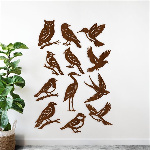 Bird Silhouette SVG Bundle - 12 Laser Cut Bird Designs - Birds Lovers Shapes (digital Download) - Etsy