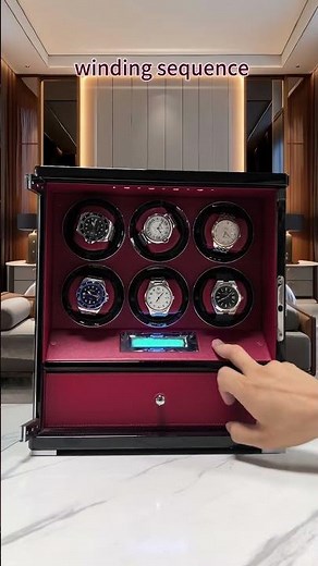 Keep your timepieces automatic wound - Driklux watch winder box for 6