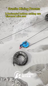 Granite Mining Process: 1.Vertical cutting use double saw blade...