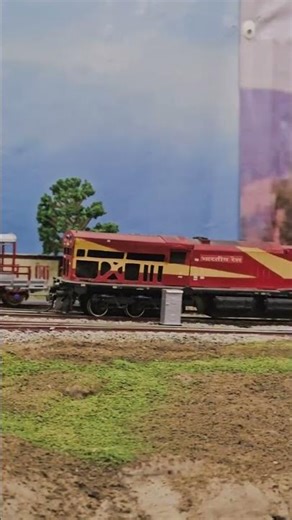 Adding greenery in my layout #train #modelrailway #indianmodeltrains