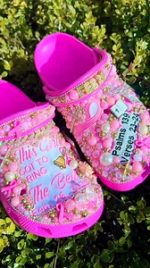 Sweet Smiles Custom Designs LLC… Customer request for a pair of custom BLING Crocs designed especially for her mother, a Breast Cancer Survivor. 💗Every sparkle represents strength, hope, and the victory her mother continues to walk in. To be trusted with creating something so meaningful was truly an honor.Thank you for allowing Sweet Smiles to be part of your mother journey #HeIsAble#SweetSmilesCustomDesigns#BlingCrocs#BreastCancerSurvivor#SurvivorStrong#MotherDaughterLove#MadeWithLove#FaithFig