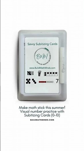 nullSummer Math Skills with Subitizing Cards"