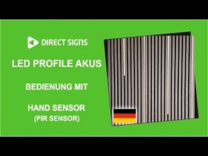Direct Signs - LED PROFILE COB AKUS - HAND SENSOR (PIR SENSOR) - DE