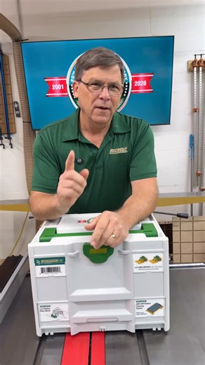 The GRR-RIPPER AIR ULTRA ’25 – Limited Systainer³ Edition celebrates 25 years of woodworking innovation. 🟩 Featuring all-new X-AIR Heels, a SafeRip Center Tunnel, and a full set of precision accessories, it delivers unmatched control on your table saw, router table, jointer, and bandsaw. Housed in a custom anniversary green Systainer³ Combi and limited to 1,500 sets worldwide — this isn’t just a tool, it’s a milestone in safety and precision. https://www.microjig.com/products/gr-systainer | Mic