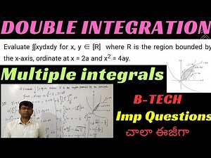 double integration|multiple integrals|btech maths #doubleintegration #btech #m1 #doubleintegrals