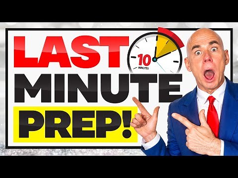 LAST-MINUTE INTERVIEW PREP! (How to PREPARE for a JOB INTERVIEW in LESS THAN 10 MINUTES!) 100% PASS!