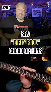 SRV "Dirty Pool" Chord Options #bluesguitar #guitarlessons #srv #shorts