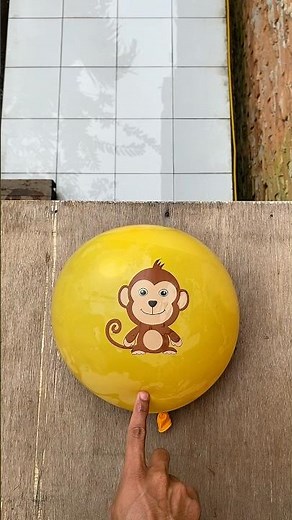 Experiment: Dropping colored water balloons from a height, a satisfying balloon explosion