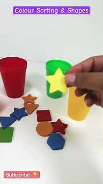 Colour & Shape Sorting | Educational Activities for Toddlers