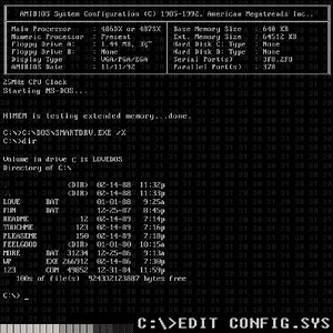 Master Boot Record - C​:​\​> Edit Config​.​Sys