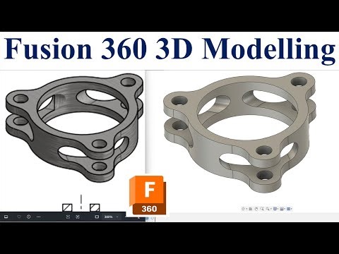 3D Modelling Practice in Fusion 360 Part_3 | 3D Practice Drawing in Fusion 360
