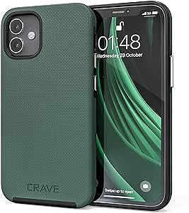 Crave iPhone 12 mini Case, Dual Guard Protection Series Case for iPhone 12 mini (5.4 inch) - Forest Green