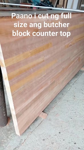 1.8K views · 34 reactions | Paano i cut ng full size ang butcher block counter top #CounterTop #butcherblock #butcherblockcountertop #circularsaw #reels #reelsvideo #reels2023 | Reggie Calaguas | Facebook
