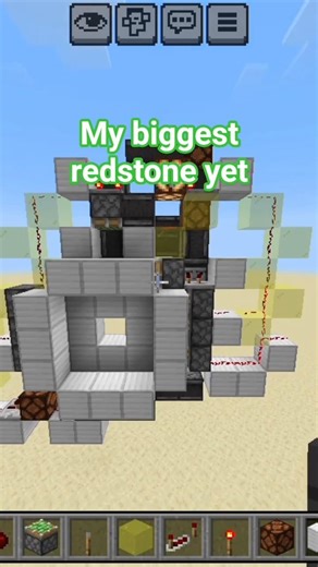 3×3 piston door V2 #audio #minecraft #fun #redstonebuilds #gaming #minecraftproject #redstone