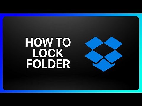 How To Lock Dropbox Folder Tutorial